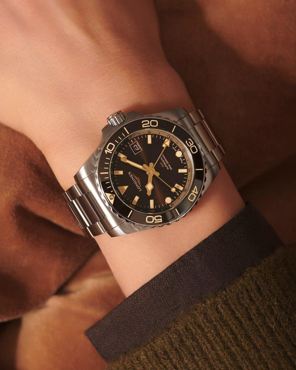 Longines Hydroconquest GMT Automatic Men's Watch L37904666 - Obsessions ...