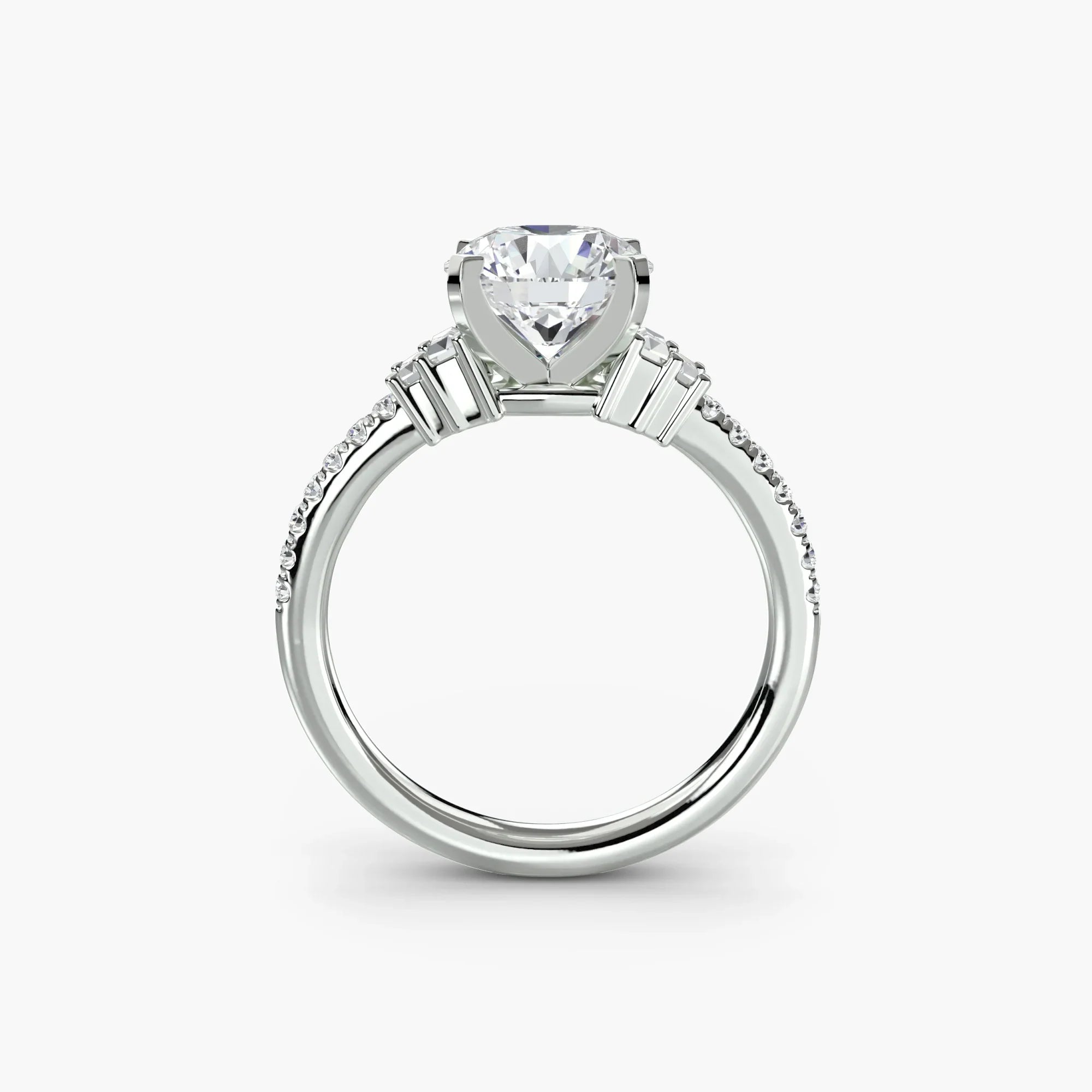 Solitaire with Pavé 4 – Obsessions Jewellery