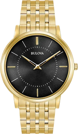 Bulova Classic Quartz Black Dial Men's Watch 97A127 – Obsessions Jewellery