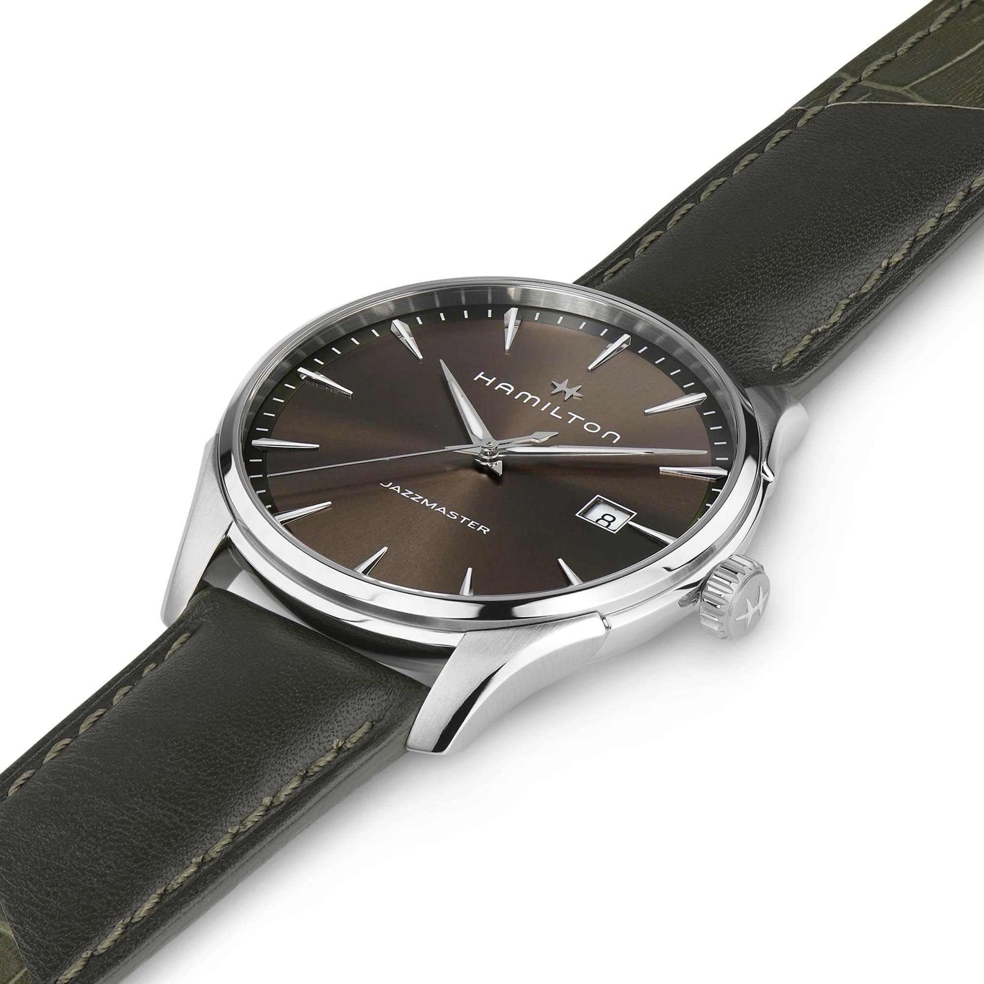 Hamilton Jazzmaster Gent Quartz Men's Watch H32451801 - Obsessions ...