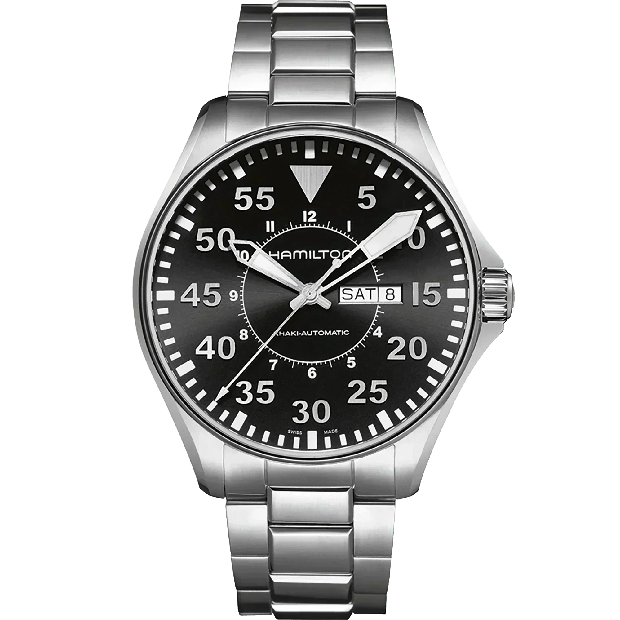 Hamilton Khaki Aviation Pilot Day Date Automatic Men's Watch H64715135 ...